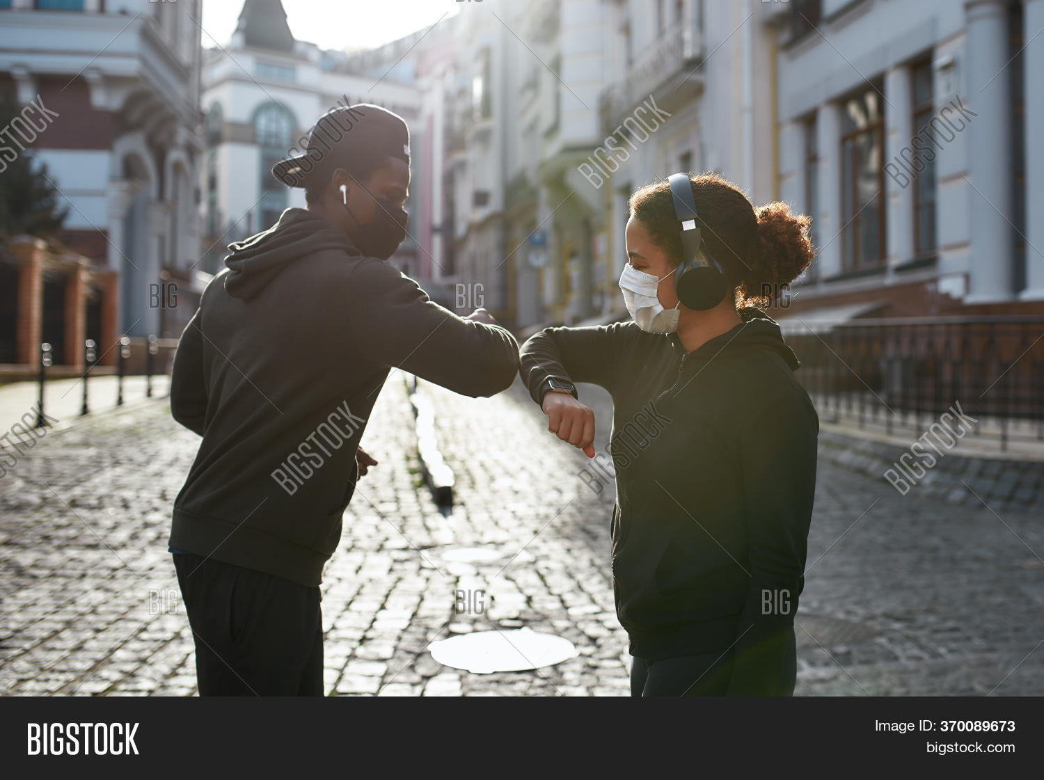 Elbow Bumping. Young Image & Photo (Free Trial) | Bigstock