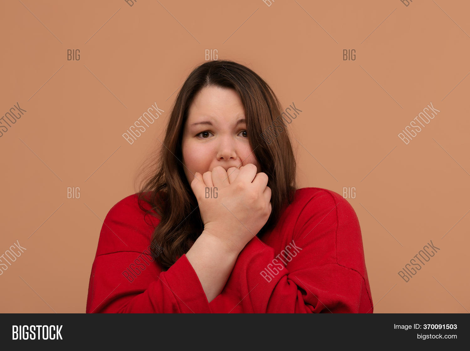 Frightened Girl Holds Image & Photo (Free Trial) | Bigstock