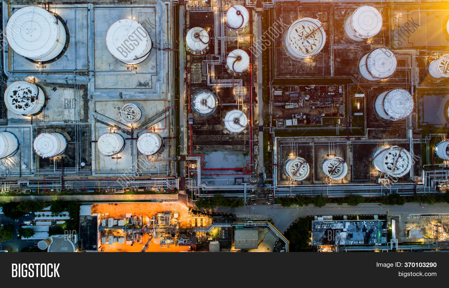 Aerial View Oil Gas Image & Photo (Free Trial) | Bigstock