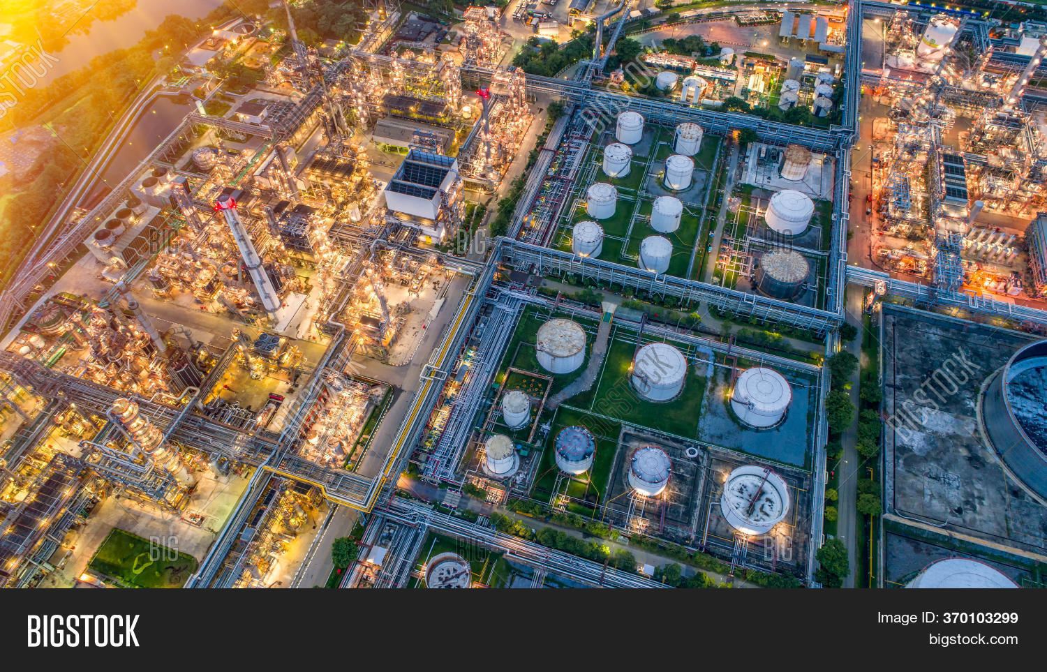 Aerial View Oil Gas Image & Photo (Free Trial) | Bigstock