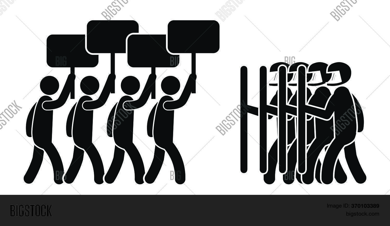 Protesters Riot Vector & Photo (Free Trial) | Bigstock