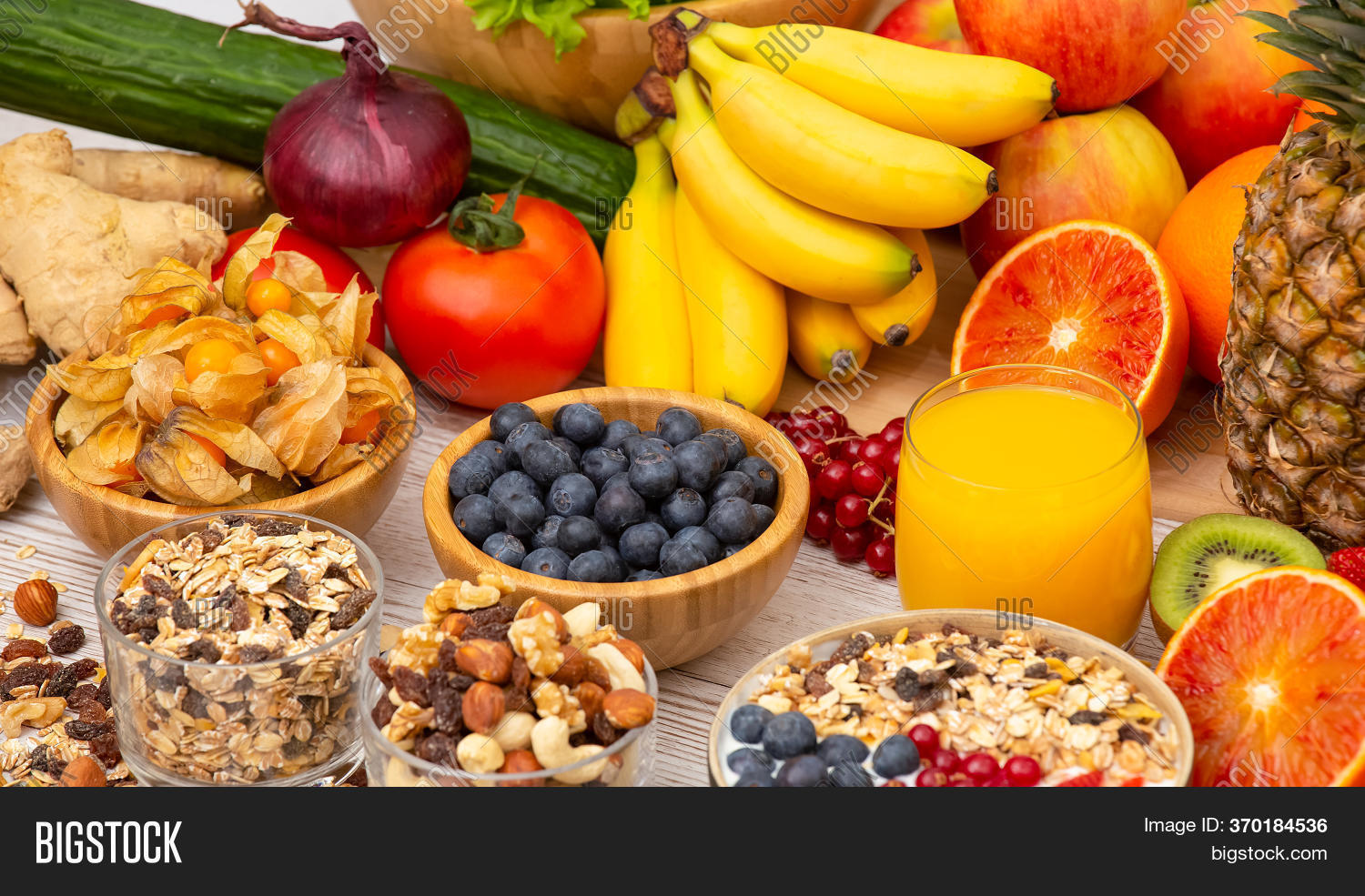 Group Fruits Breakfast Image & Photo (Free Trial) | Bigstock