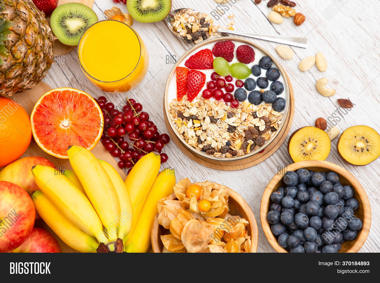 Group Fruits Breakfast Image & Photo (Free Trial) | Bigstock
