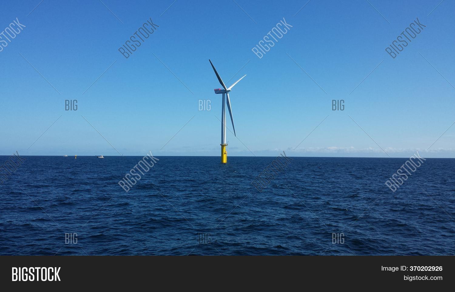 Wind Turbine Sea. Wind Image & Photo (Free Trial) | Bigstock