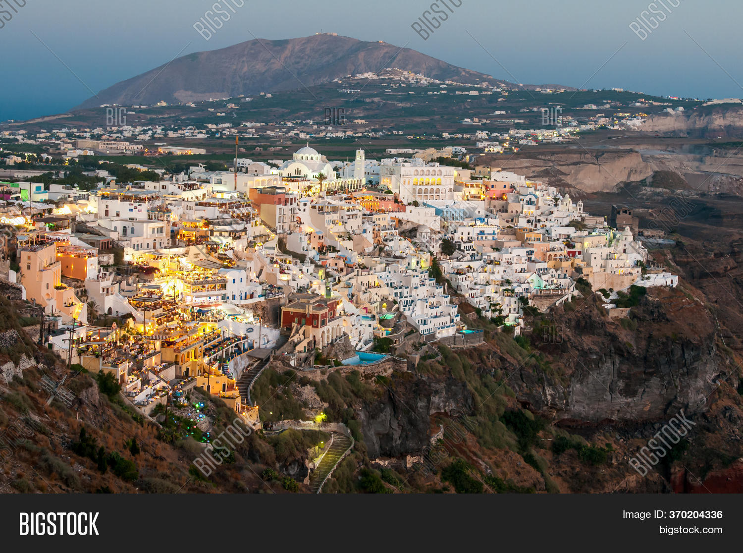 Cityscape Fira Town Image & Photo (Free Trial) | Bigstock