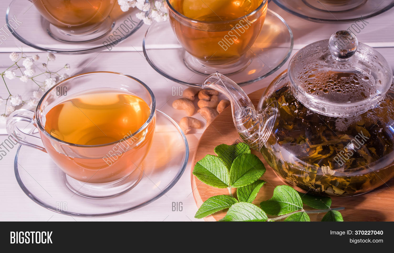 Cup Green Tea Teapot. Image & Photo (Free Trial) | Bigstock