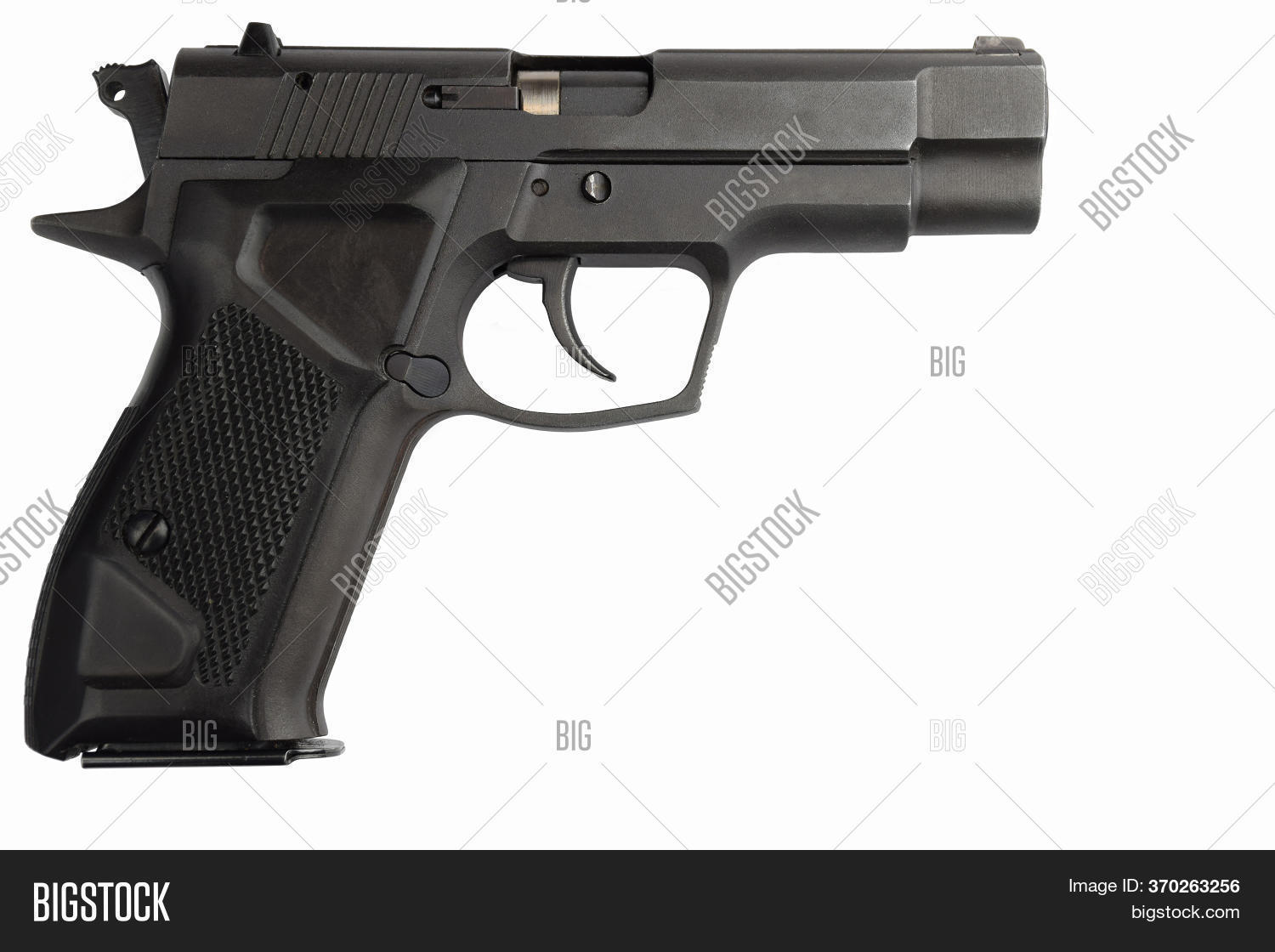 Black Big Iron Gun On Image & Photo (Free Trial) | Bigstock