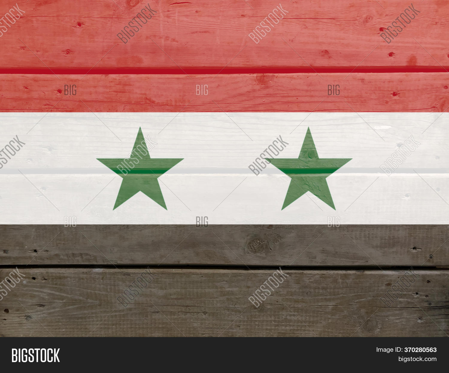 Syrian Flag Painted On Image & Photo (Free Trial) | Bigstock