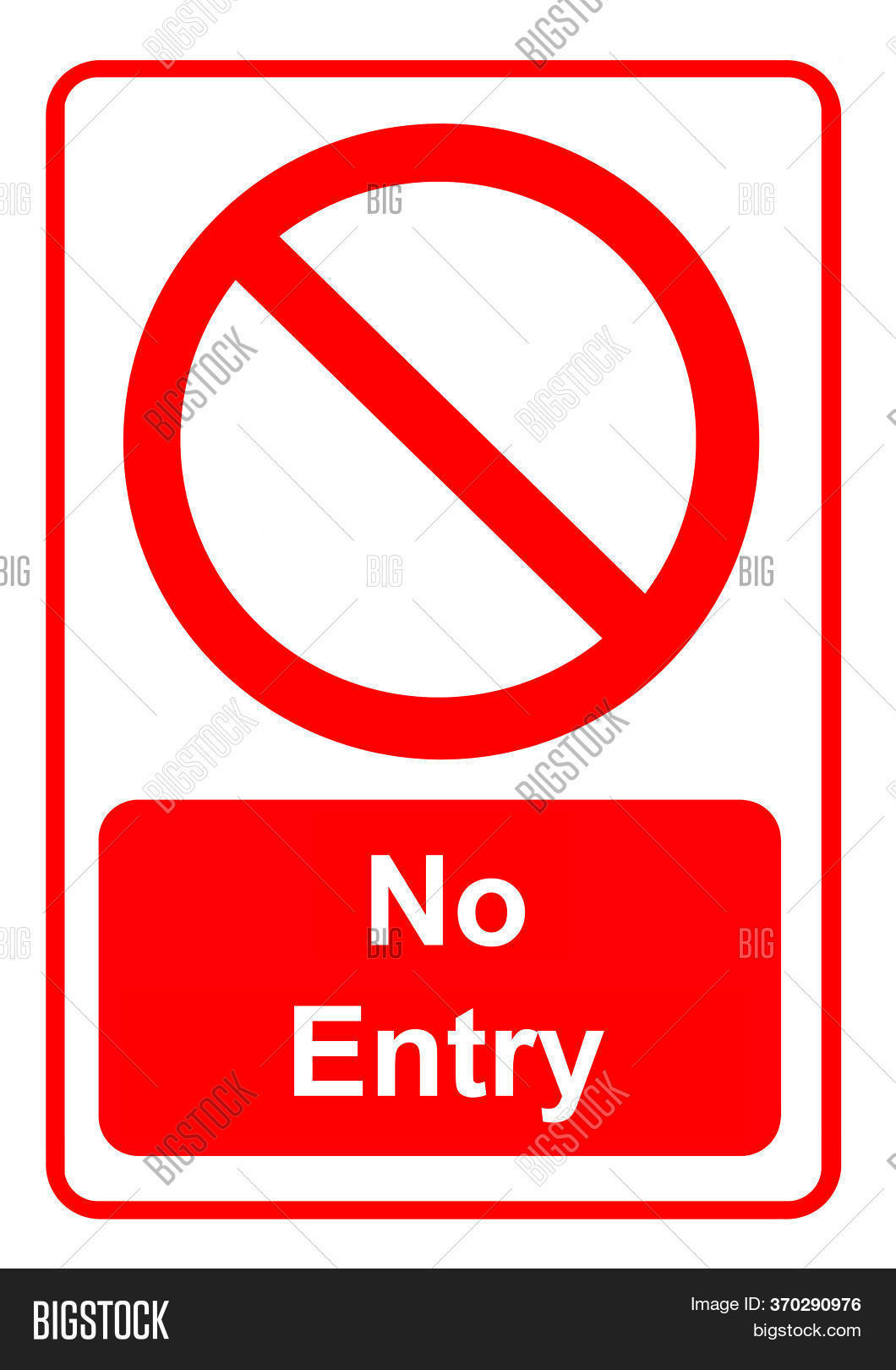 No Entry Health Safety Image & Photo (Free Trial) | Bigstock