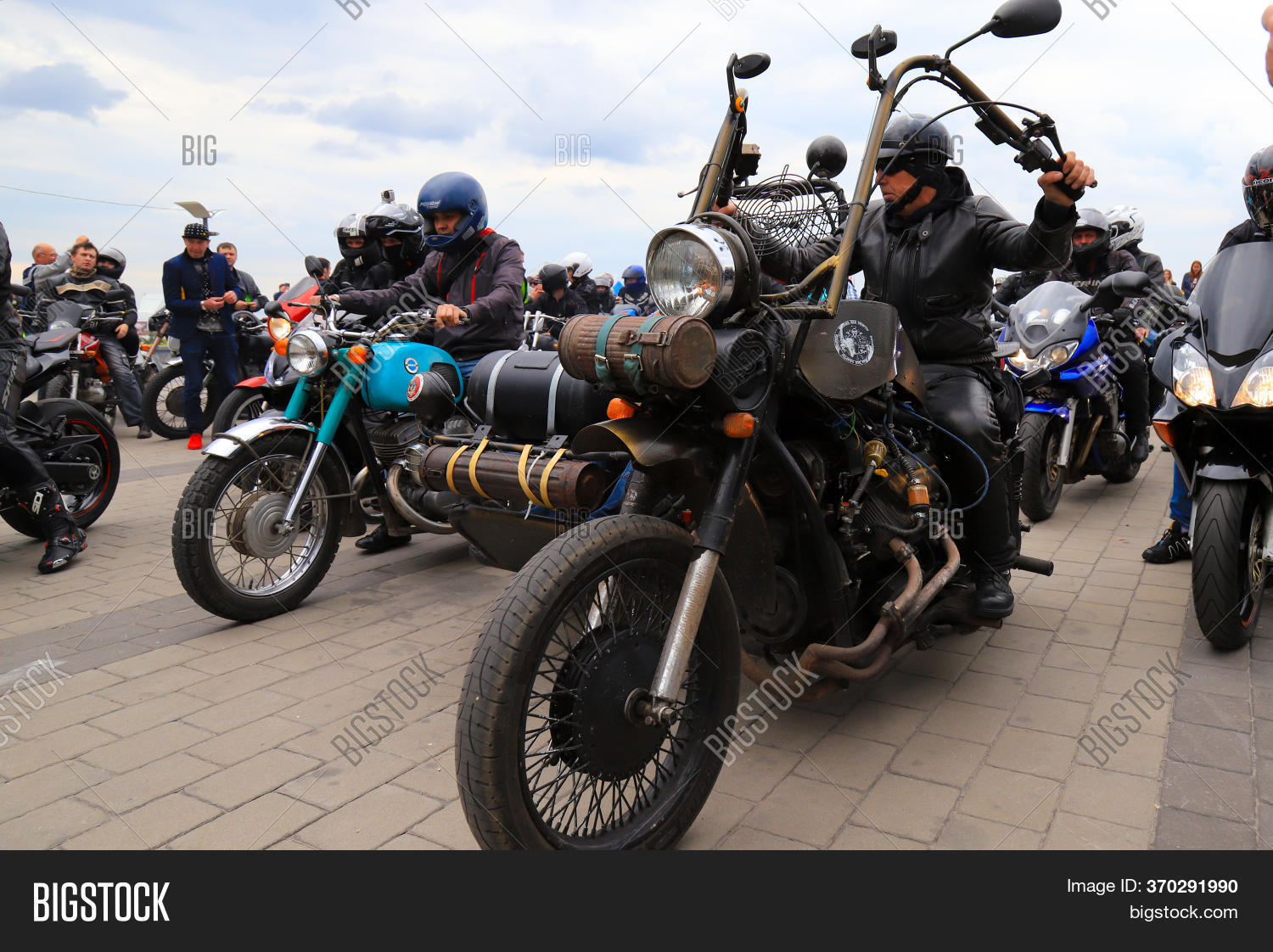 Motorcyclists On Cool Image & Photo (Free Trial) | Bigstock