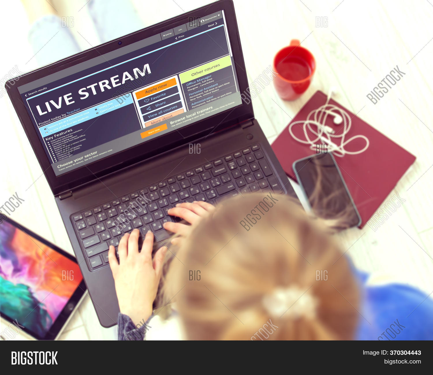 Live Stream. Girl Image & Photo (Free Trial) | Bigstock
