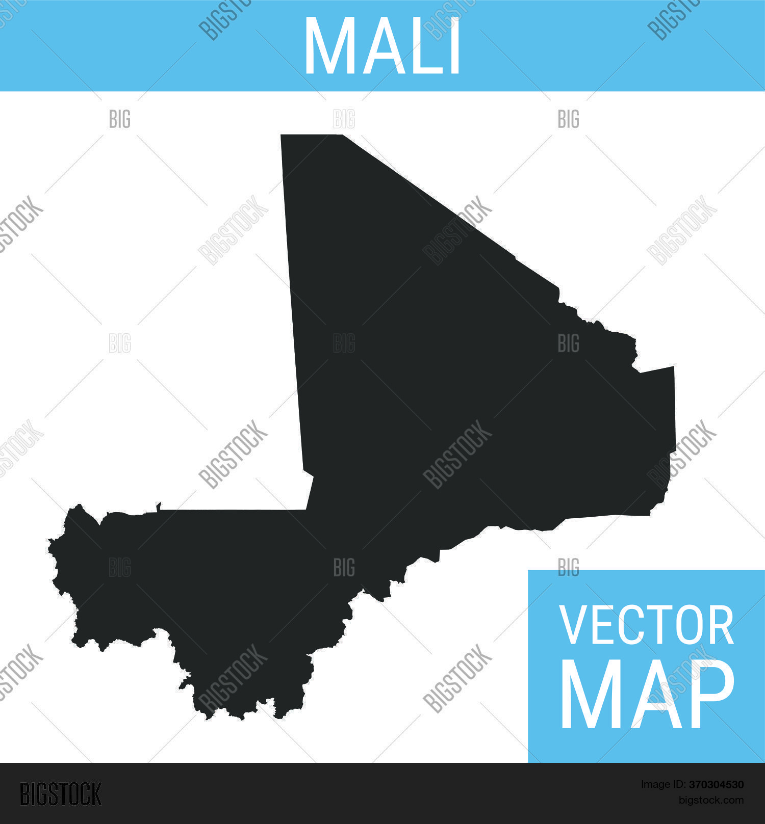 Mali Vector Map Vector & Photo (Free Trial) | Bigstock