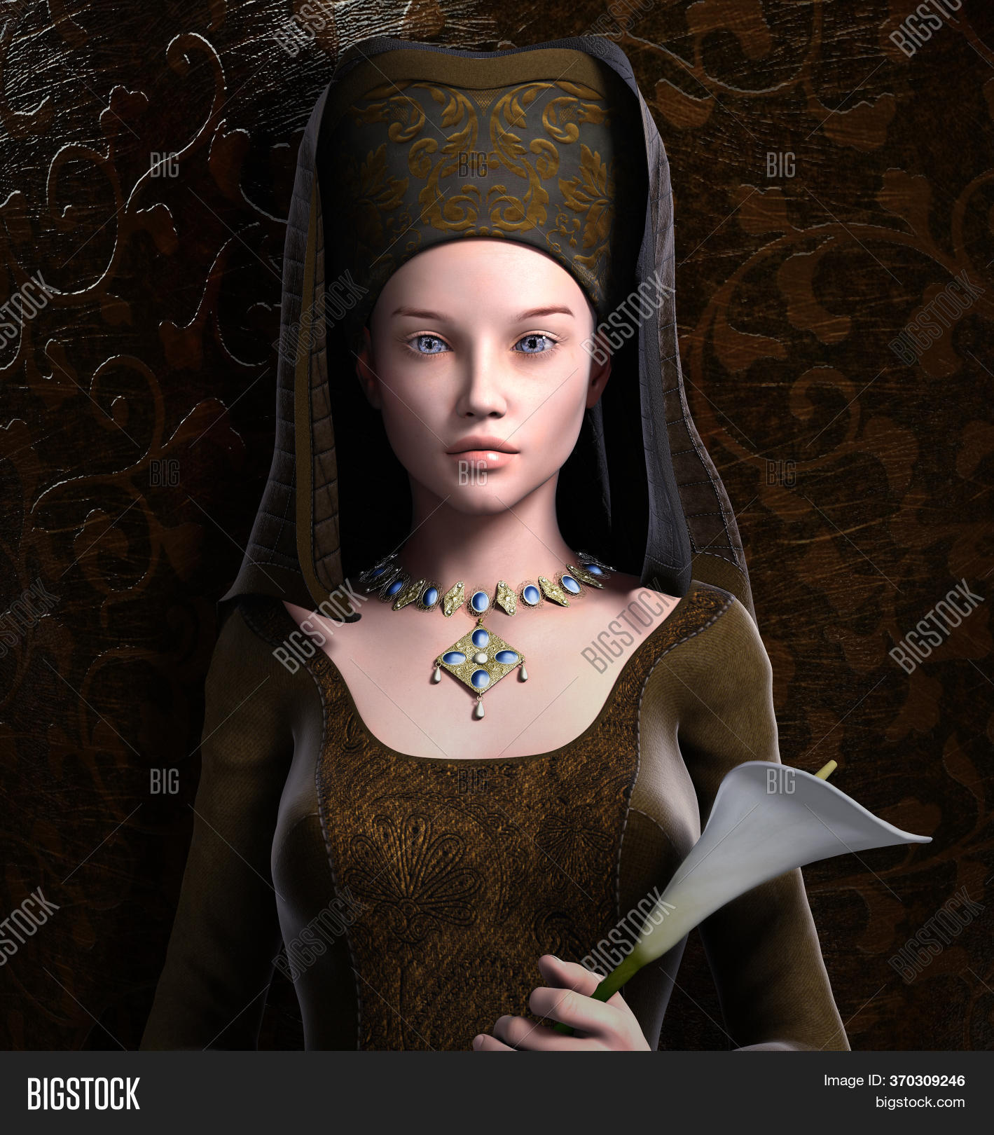 Elegant Medieval Woman Image & Photo (Free Trial) | Bigstock