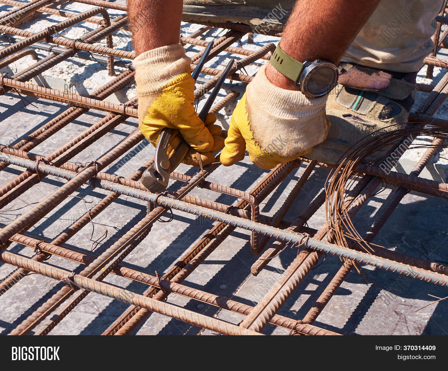 Hands Worker Tying Image & Photo (Free Trial) | Bigstock