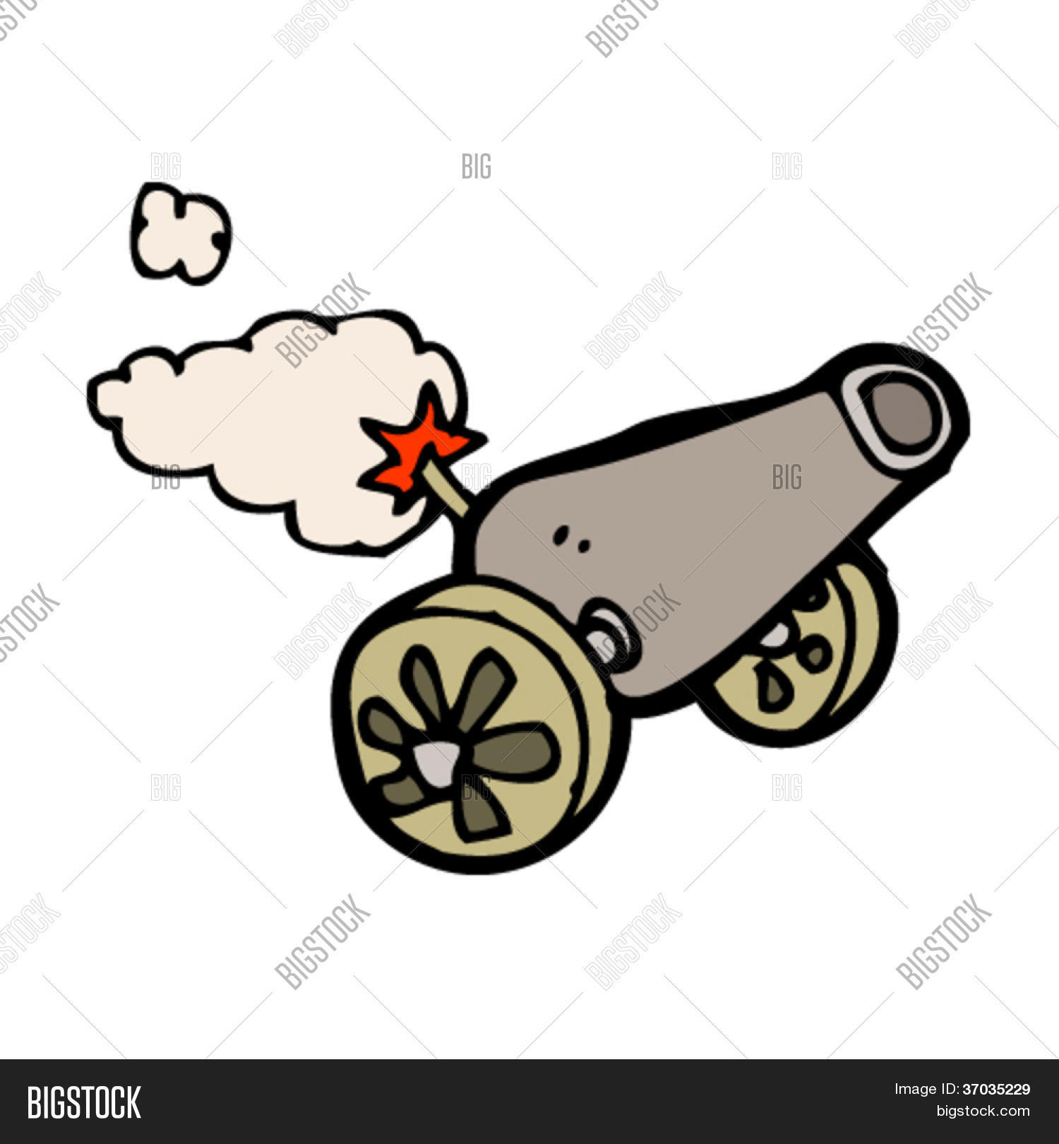 Cartoon Cannon Vector And Photo Free Trial Bigstock