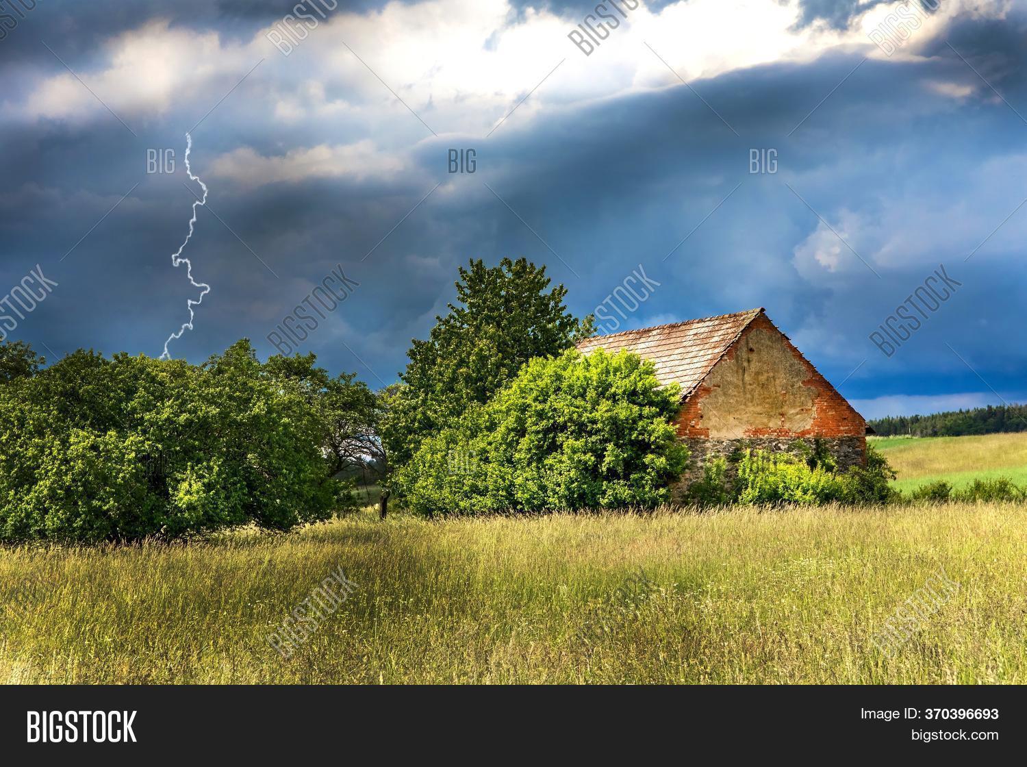 Old Barn. Storm Clouds Image & Photo (Free Trial) | Bigstock