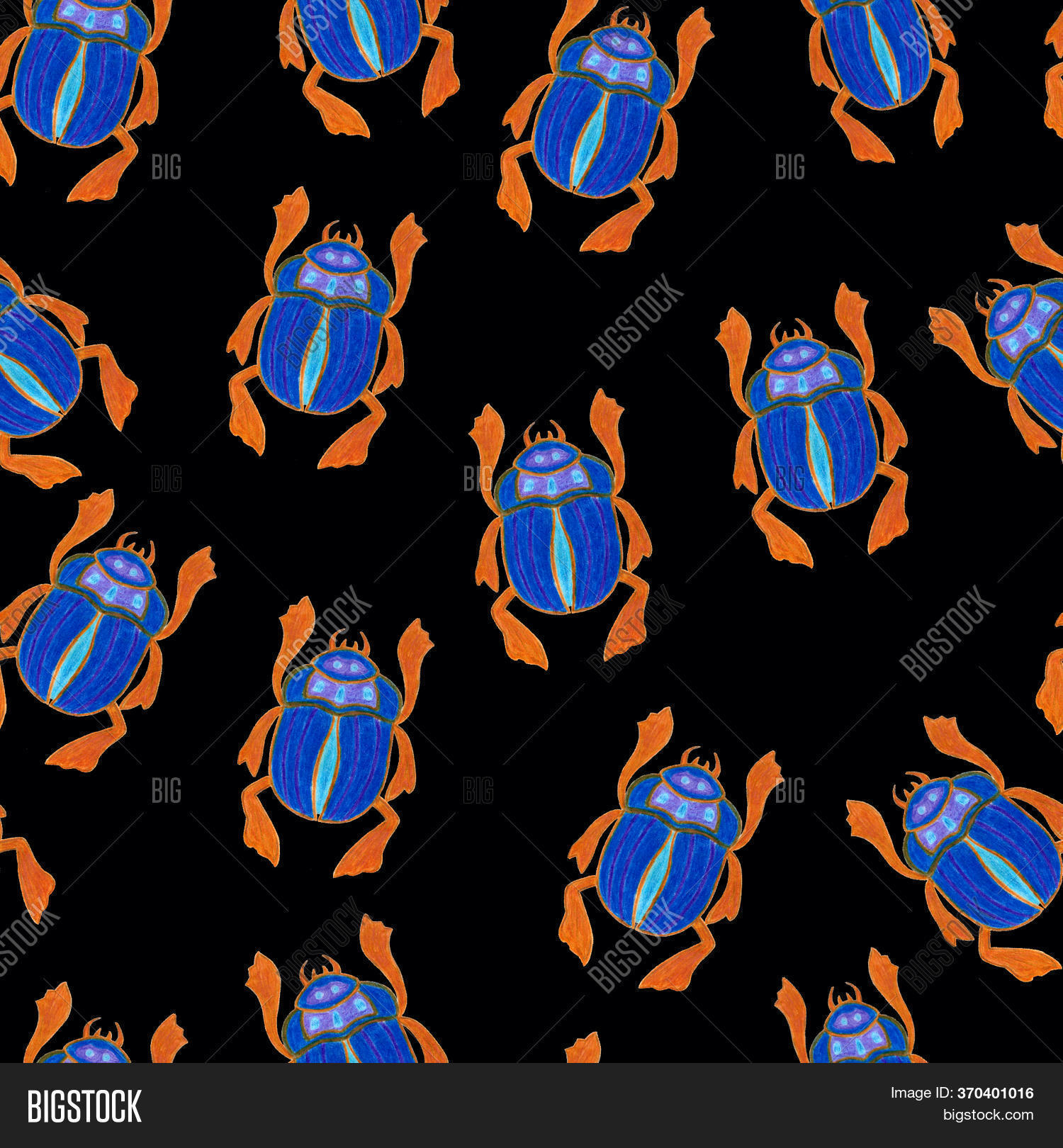 Blue Scarab Isolated Image & Photo (Free Trial) | Bigstock