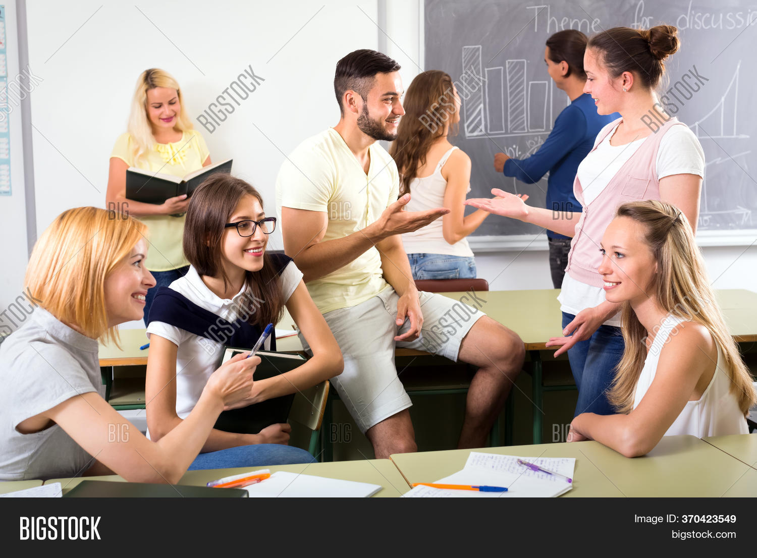 Group Students Having Image & Photo (Free Trial) | Bigstock