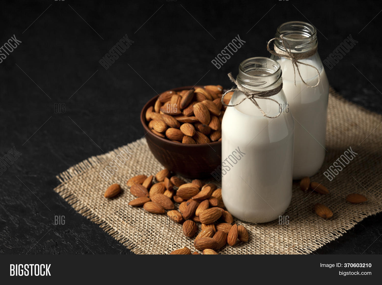 Almond Milk Bottles Image & Photo (Free Trial) | Bigstock