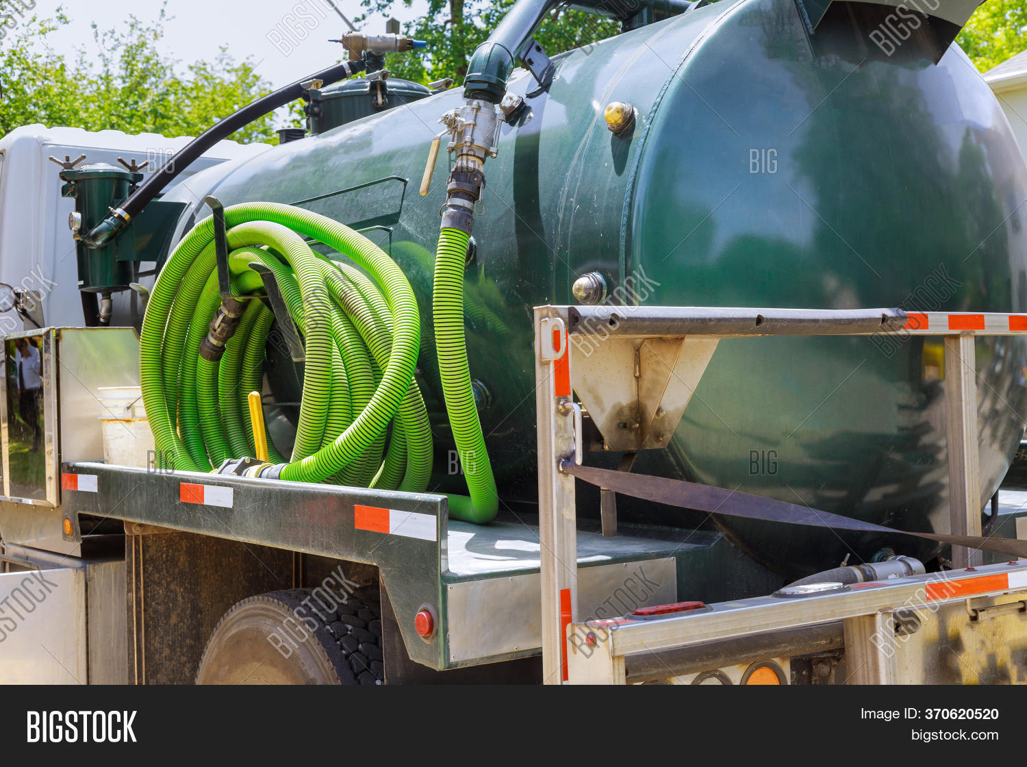Vacuum Waste Truck On Image & Photo (Free Trial) | Bigstock