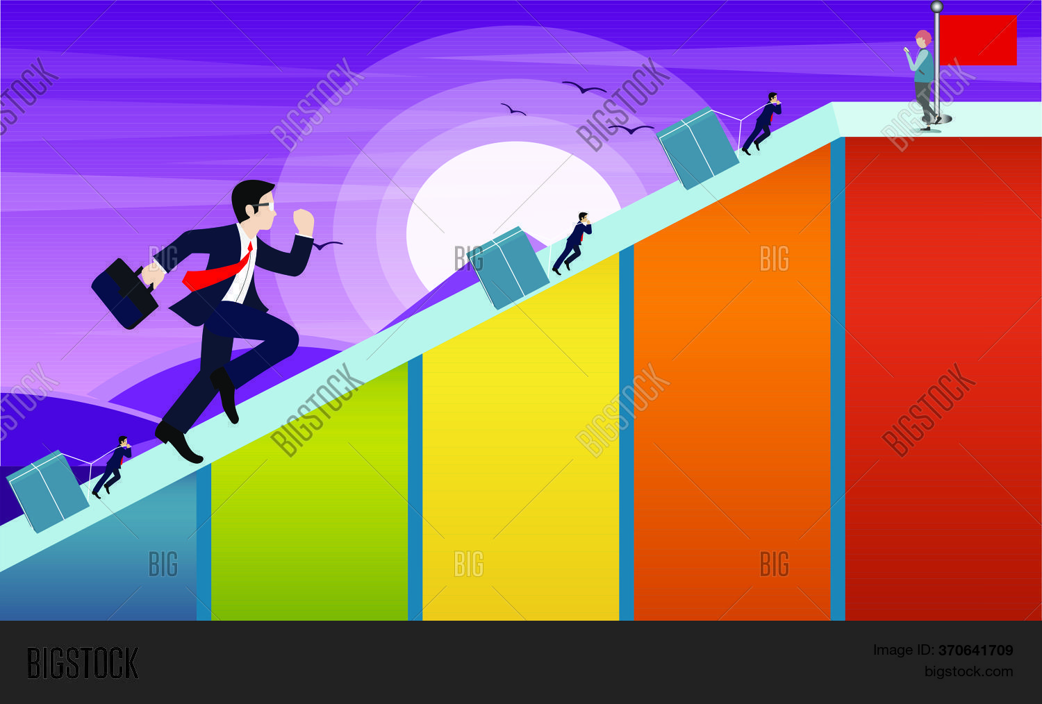 Man Running Reach Vector & Photo (Free Trial) | Bigstock