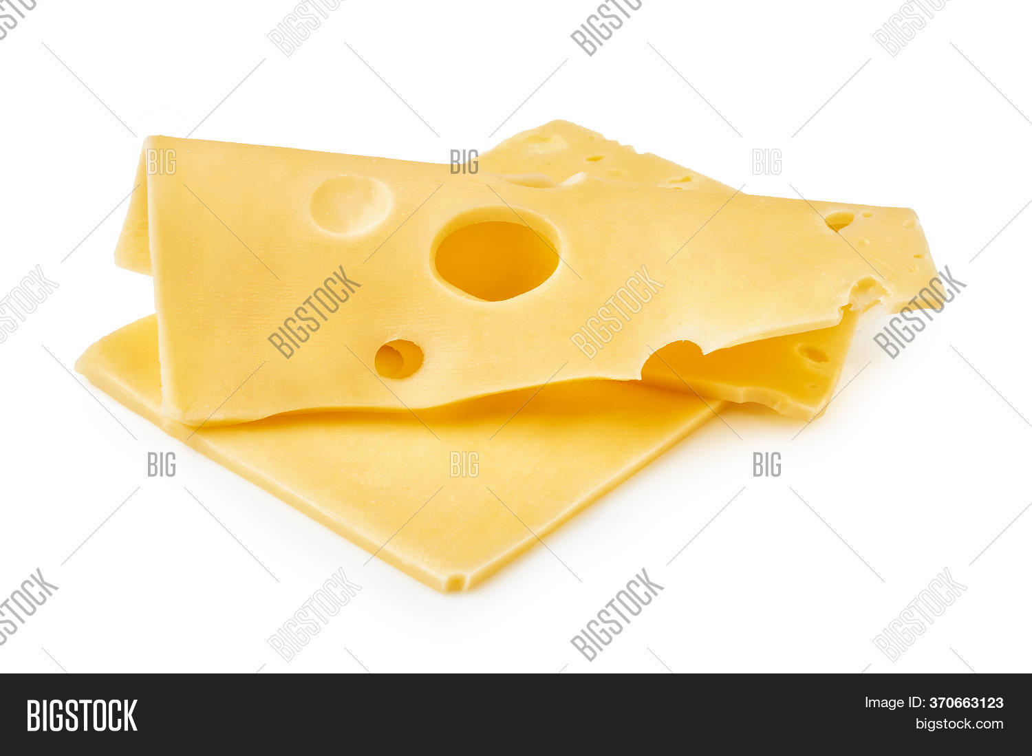 Cheese Slices Isolated Image & Photo (Free Trial) | Bigstock