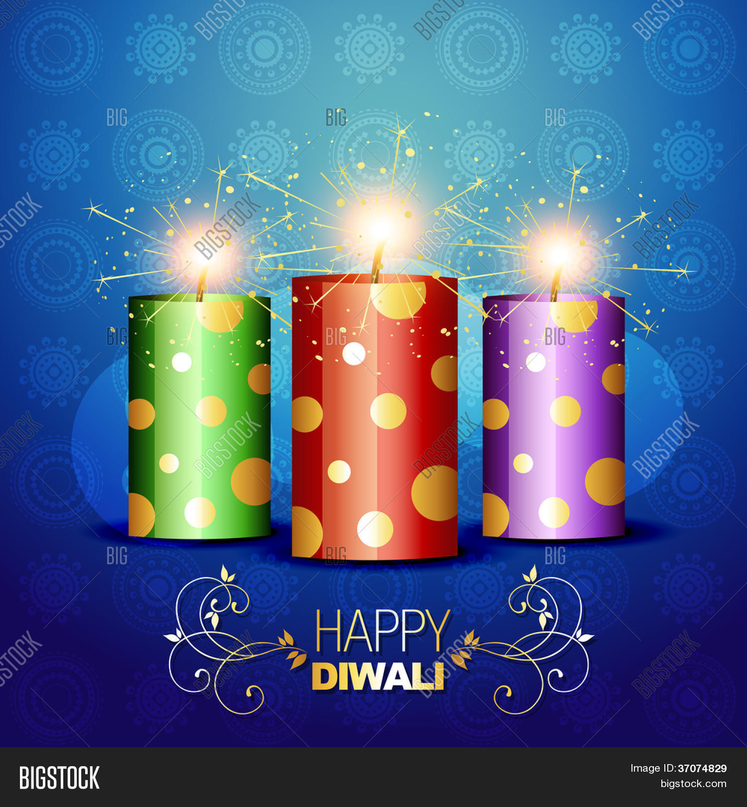 Diwali Cracker Bomb Vector & Photo (Free Trial) | Bigstock