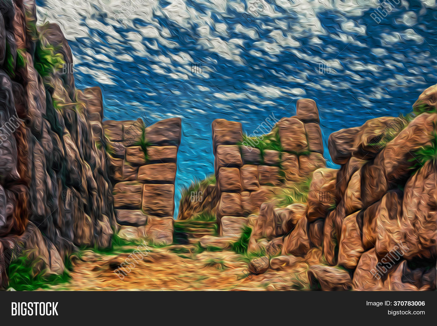 Stone Ruins Entrance Image & Photo (Free Trial) | Bigstock