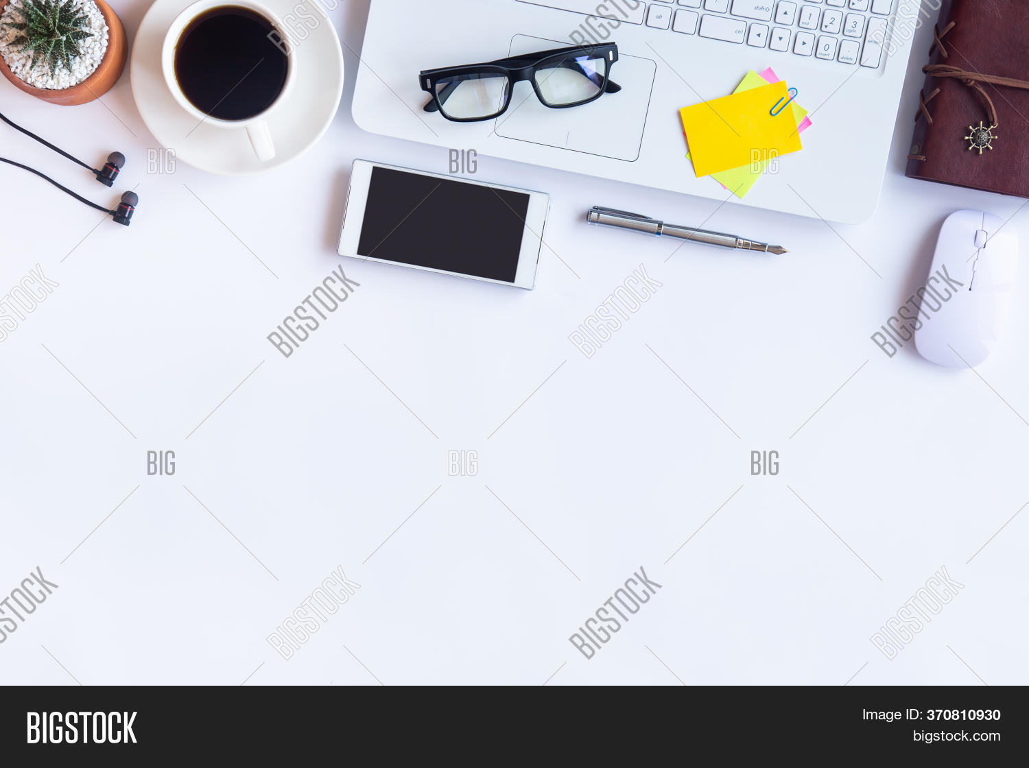 Top View Desk Office Image & Photo (Free Trial) | Bigstock