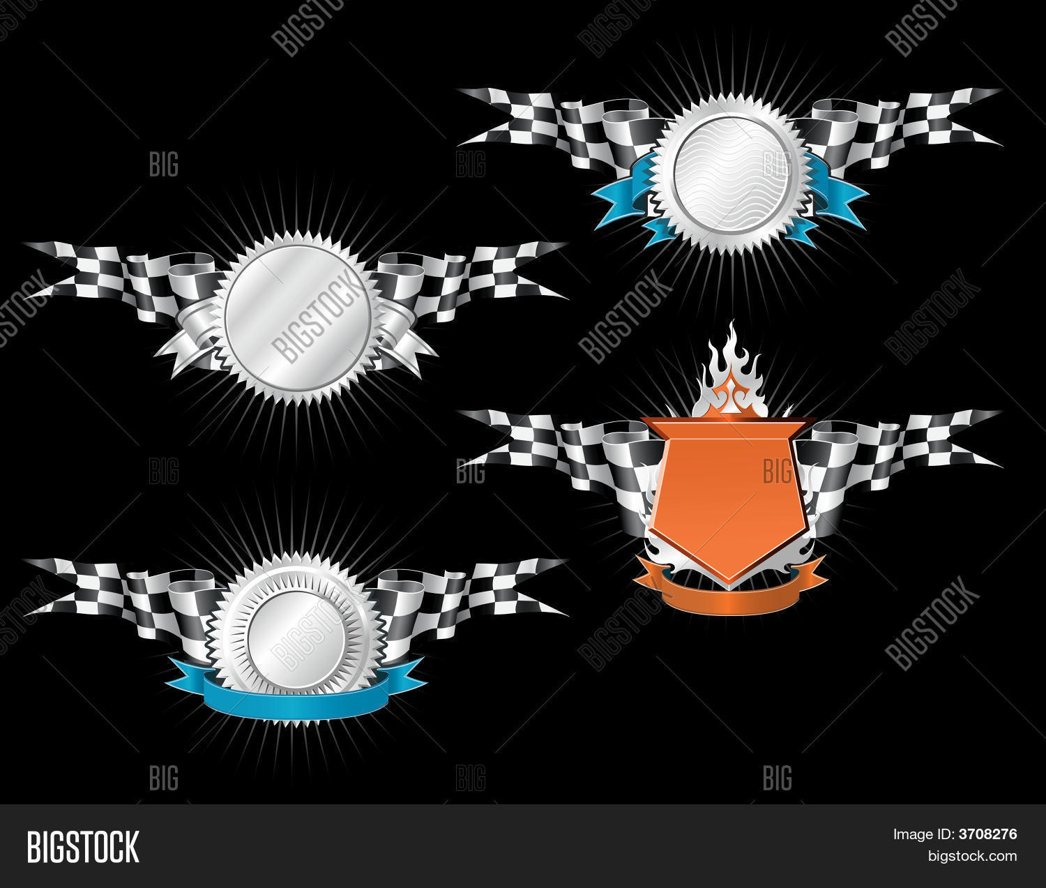 Racing Emblems Series Vector & Photo (Free Trial) | Bigstock