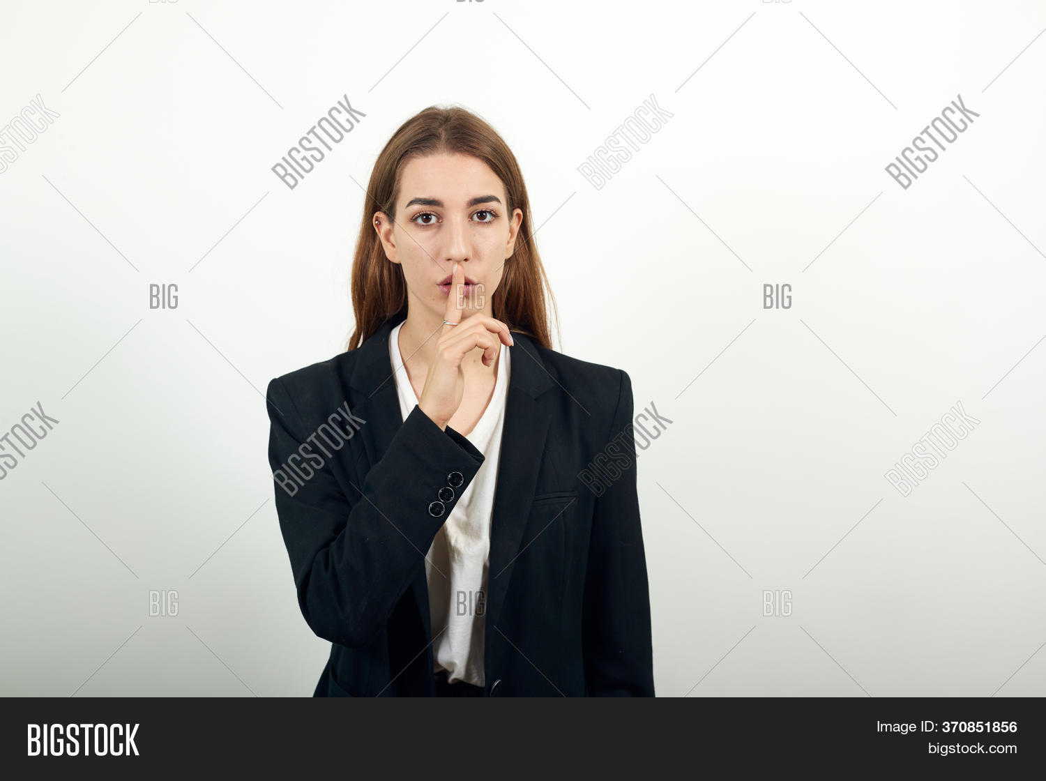 Index Finger On Lips, Image & Photo (Free Trial) | Bigstock
