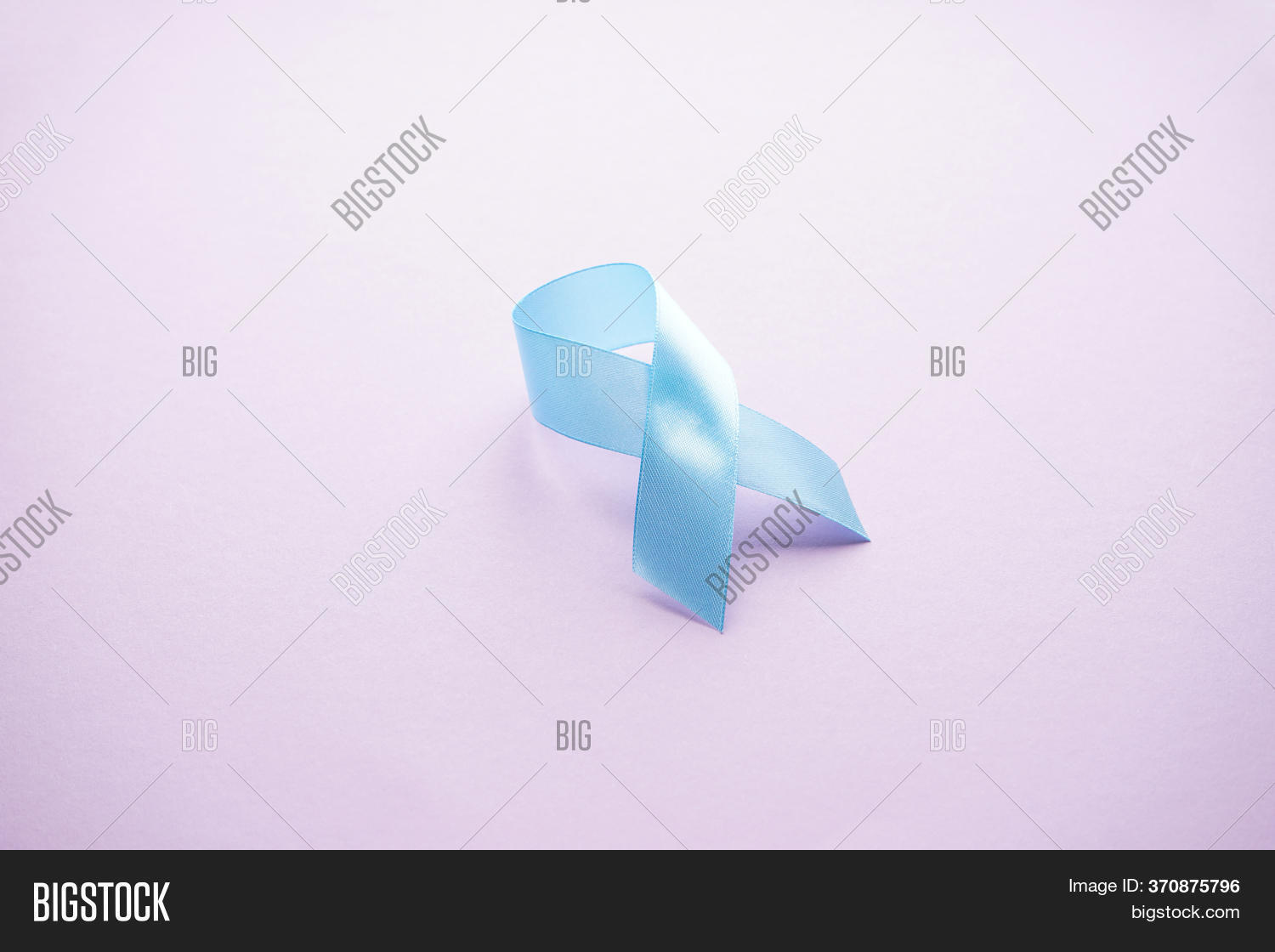 Blue Ribbon On Pink Image & Photo (Free Trial) | Bigstock