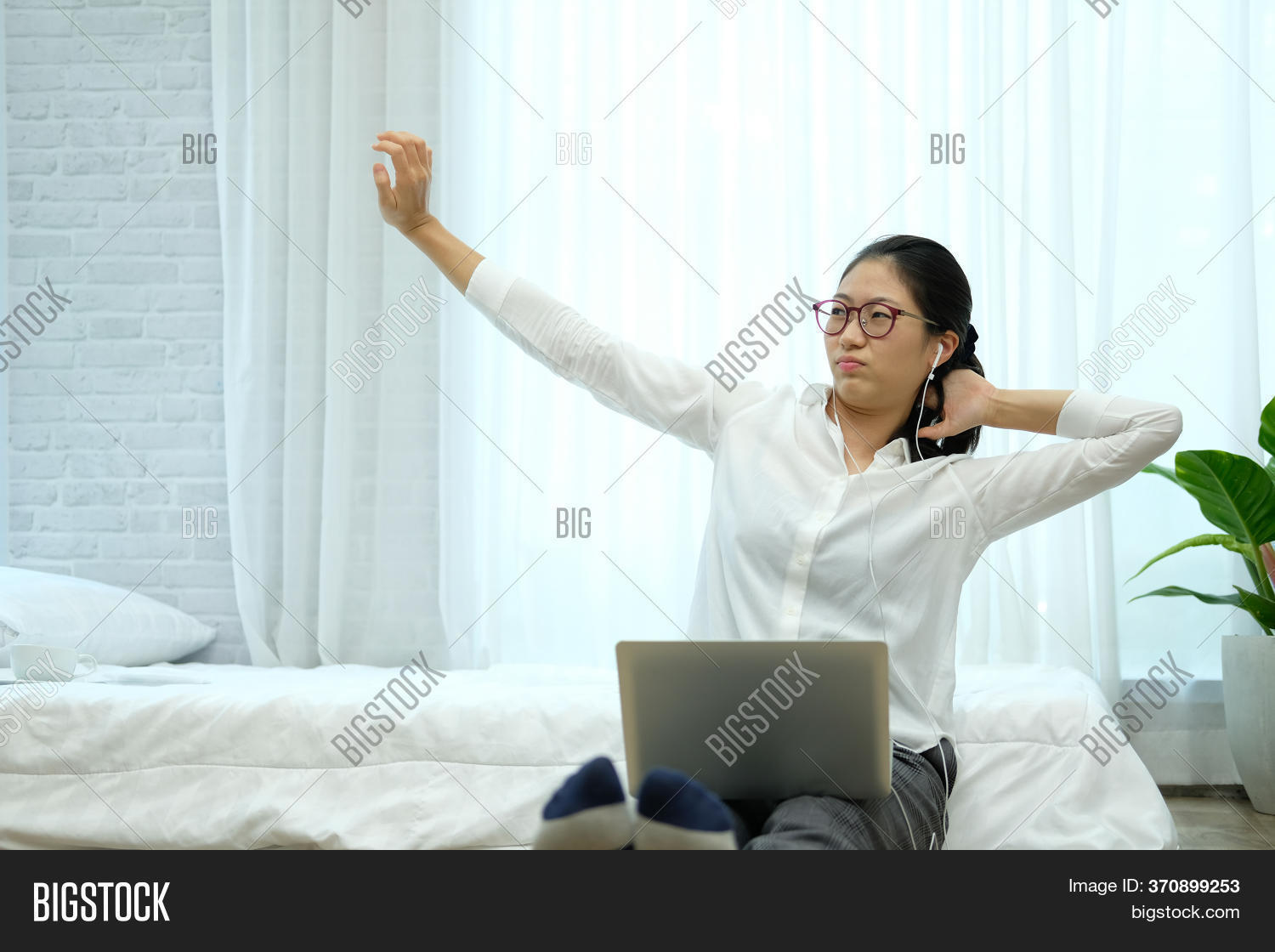 Tired Lazy Asian Woman Image & Photo (Free Trial) | Bigstock