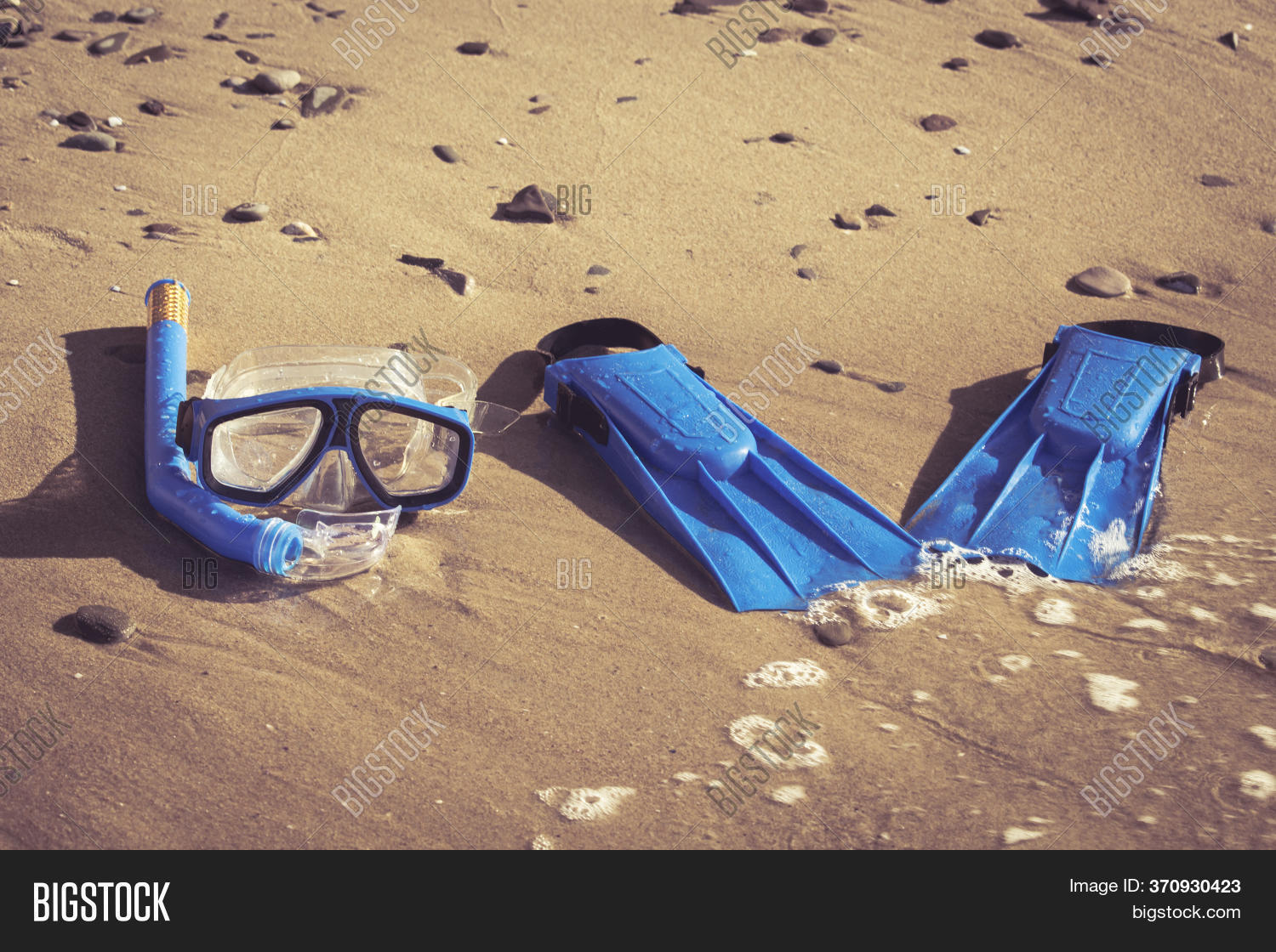 Blue Swim Flippers, Image & Photo (Free Trial) | Bigstock