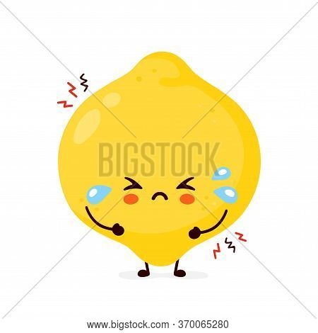 Cute Sad Funny Lemon Vector & Photo (Free Trial) | Bigstock
