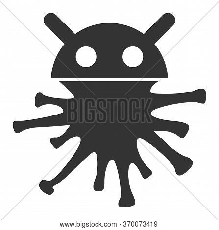 Virus Robot Vector Vector & Photo (Free Trial) | Bigstock