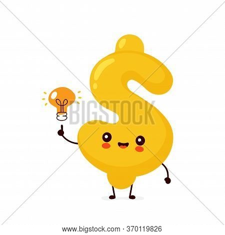 Cute Happy Dollar Vector & Photo (Free Trial) | Bigstock