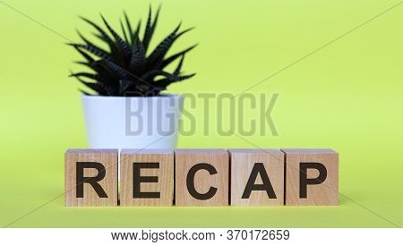 Recap Word Wooden Image & Photo (Free Trial) | Bigstock