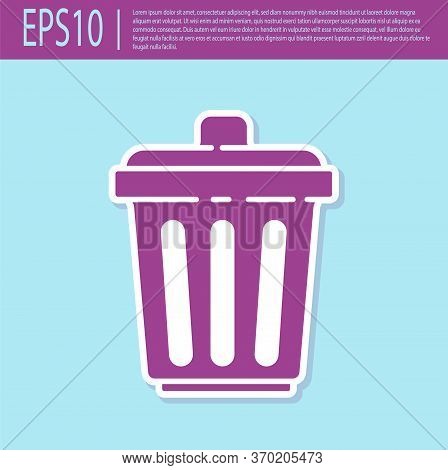 Retro Purple Trash Vector & Photo (Free Trial) | Bigstock