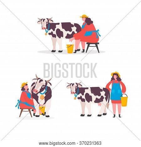 Young Milkmaid Woman Vector & Photo (Free Trial) | Bigstock