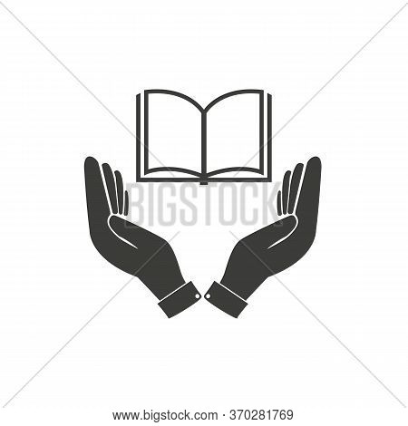 Hand Book Vector Icon Vector & Photo (Free Trial) | Bigstock