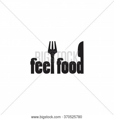 Feel Food Logo Vector Vector & Photo (Free Trial) | Bigstock