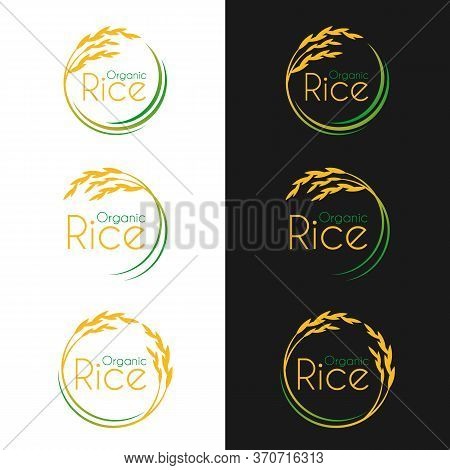 Organic Rice Logo Vector & Photo (Free Trial) | Bigstock