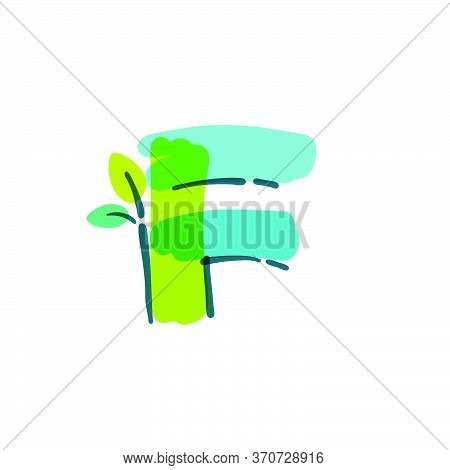 F Letter Logo Green Vector & Photo (Free Trial) | Bigstock