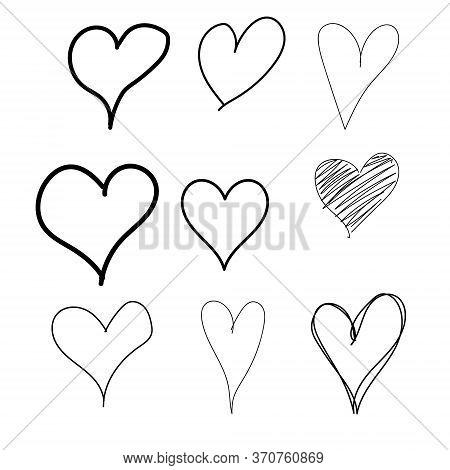 Hand Drawn Heart Shape Vector Design Images, Illustrations & Vectors ...