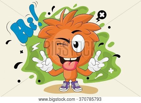 Cartoon Winking Boy. Vector & Photo (Free Trial) | Bigstock