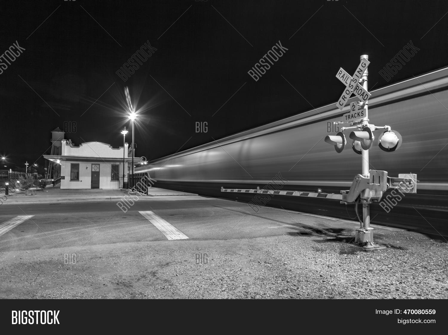Train Passes Railroad Image & Photo (Free Trial) | Bigstock