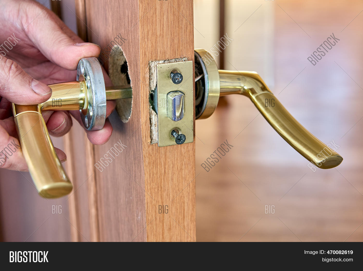 Lever Door Handle Pin Image & Photo (Free Trial) | Bigstock