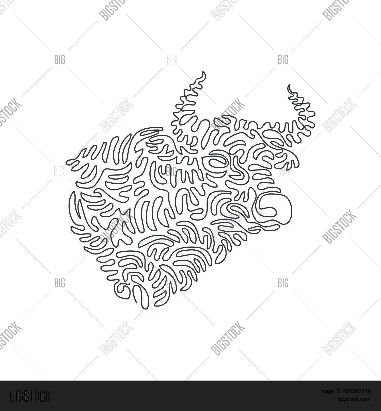 Continuous Curve One Vector & Photo (Free Trial) | Bigstock