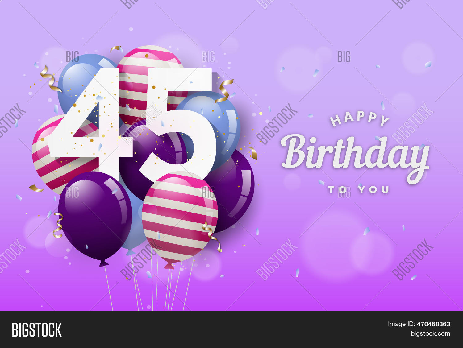 Happy 45th Birthday Image & Photo (Free Trial) | Bigstock